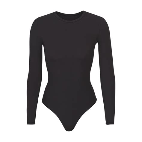 Bodysuits Long Sleeve Mock Neck And Thong Bodysuits Skims