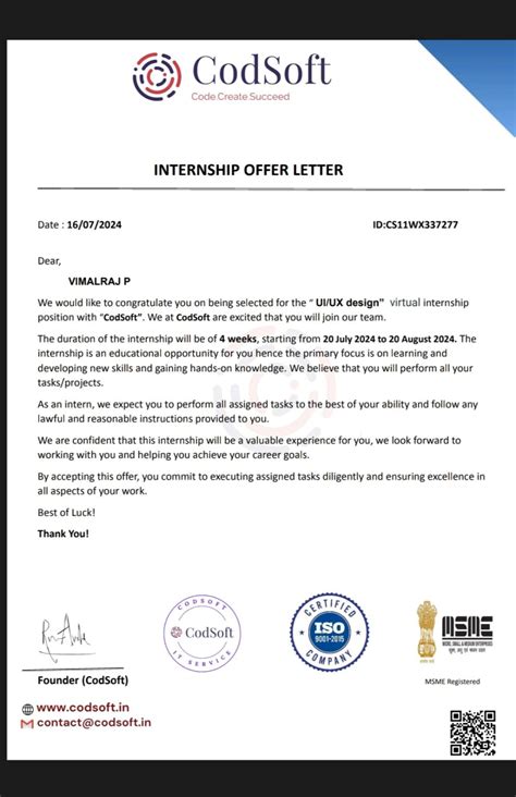 Vimalraj P On Linkedin Codesoft Internship Codesoft Coding