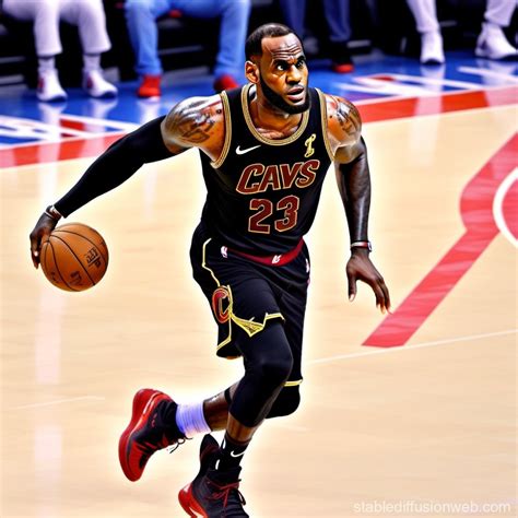 Fake Image Lebron James Vs La Clippers Stable Diffusion Online