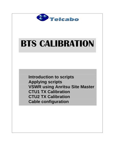 Pdf Bts Calibration Dokumen Tips
