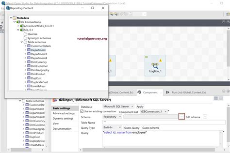 Connect Talend To Db Using Context Group