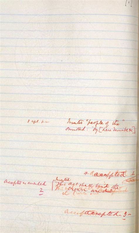 Edmund Bartons Annotated Copy Of The 1891 Draft Of The Constitution Au