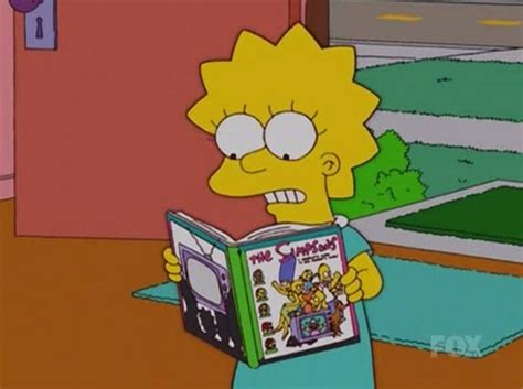 Lisa Simpson Of The Simpsons Reading The Simpsons Bookaholic