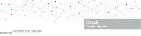 추상적인 다각형 배경과 점과 선을 연결하는 웹 사이트 헤더 또는 배너 디자인 글로벌 네트워크 연결 텍스트에 대한 주부 배경과 공간을 가진 디지털 기술 개념에 대한 스톡 벡터