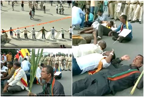 Mandya Bandh Farmers Intensify Protest Over Cauvery Row