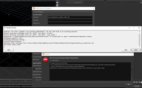 Deadline Houdini Submitter No Longer Works With Vray Installed