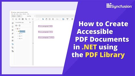 how to create accessible pdf documents in using the pdf library