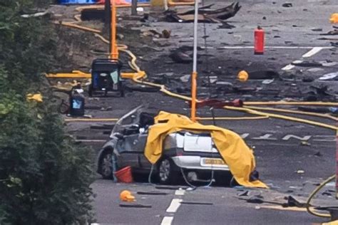 Shoreham Airshow Crash Dashcam Footage Shows Plane Crash Into Cars
