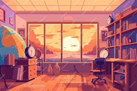 Premium Photo Back To School Flat Cartoon Colorful Flat Vector