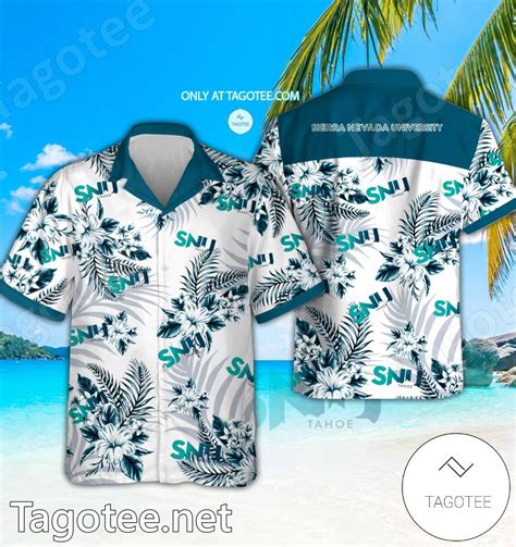 Sierra Nevada College Logo Hawaiian Shirt And Shorts Emonshop Tagotee