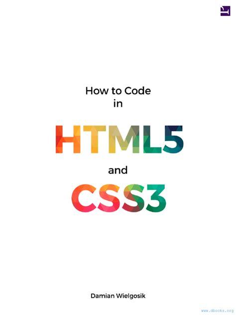 How To Code In Html5 And Css3 Pdf Html Element Html