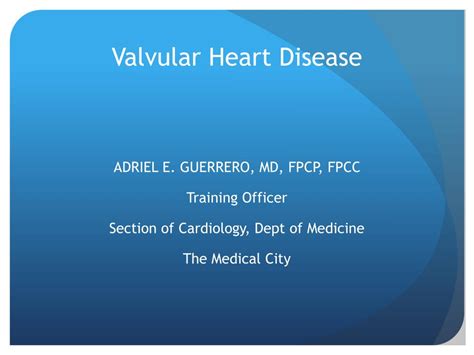 Ppt Valvular Heart Disease Powerpoint Presentation Free Download