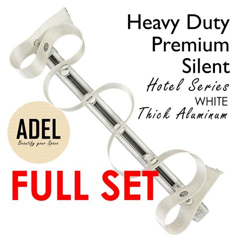 Complete Set Hotel Series Premium Heavy Duty Silent Ripple Fold Rel Langsir S Fold Curtain