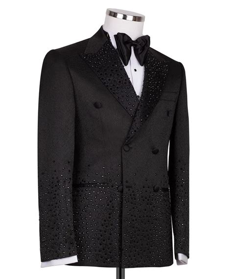 Lagadel On Instagram 💫 Black Tuxedo With Stone Embroidery Lagadel