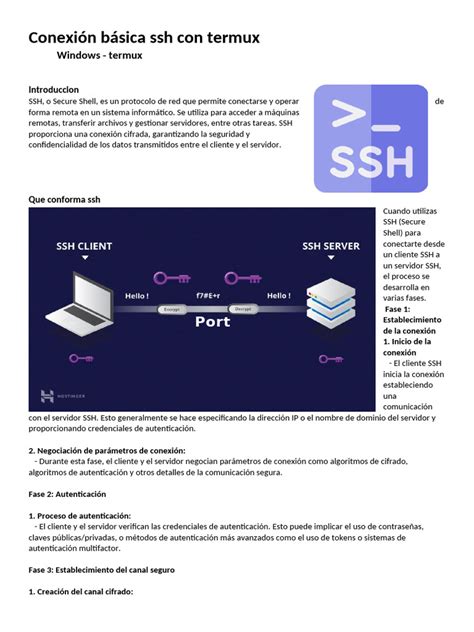 Termux A Windows (SSH) | PDF | Autenticación | Cubierta segura