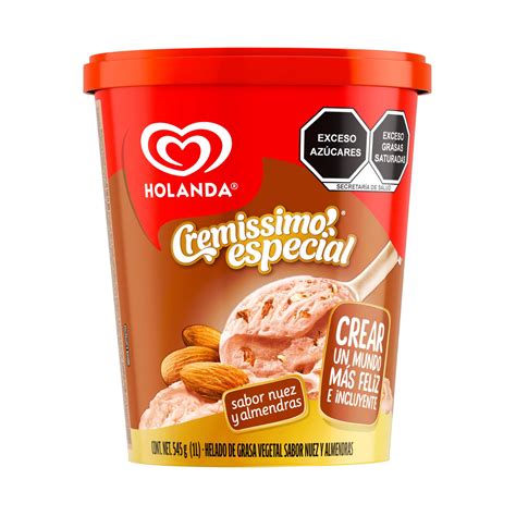 Helado Nuez Almendras 900 Ml Holanda Merkabastos