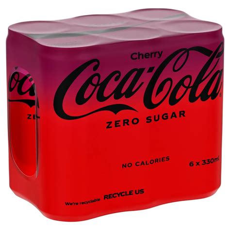 Zero Cherry Coke Soft Drink 6 X 330 Ml Carrefour Belgique