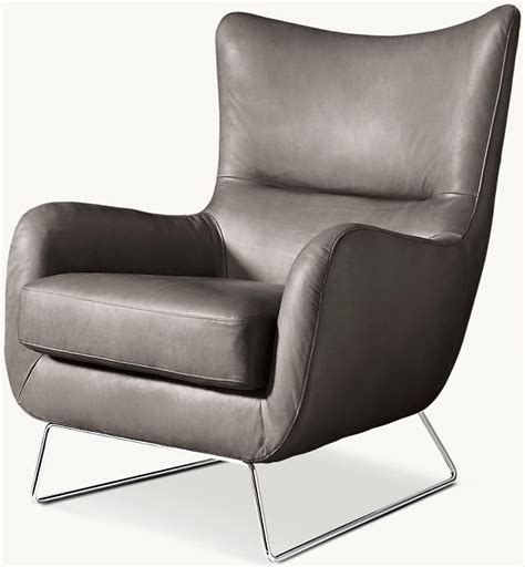 Liam Leather Chair Rh