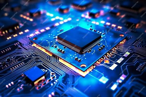 Premium Photo Computer Technology Background