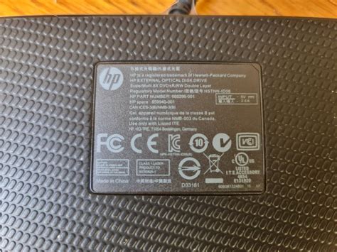 Hp Usb Slim Dvdrw Zunanji