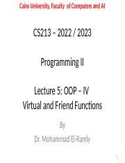 Ppt Cairo University Faculty Of Computers And Ai Cs