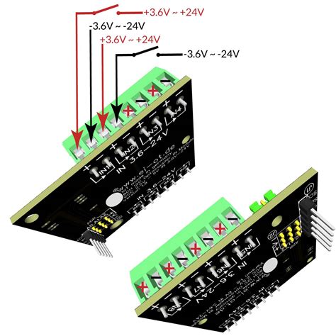 8 Kanal Pcf8574 Pc817 Trigger Modul Signal Eingänge Taster Anschliessen