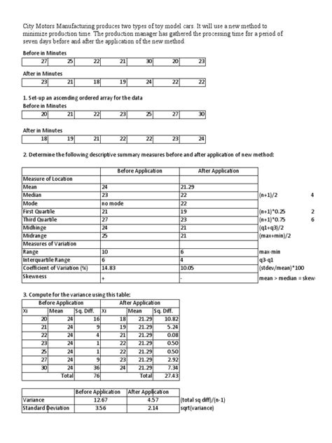 Descriptive Statistics Pdf Mean Quartile
