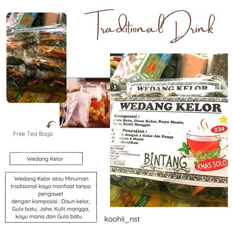 Jual Wedang Uwuh Minuman Tradisional WEDANG KELOR Komplit Minuman Rempah Rimpang Herbal Minuman