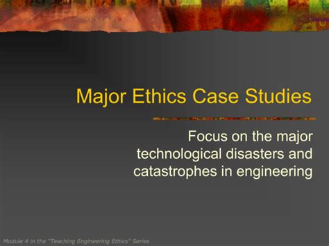 Module Codes Of Ethics