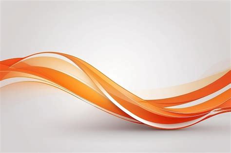 Premium Photo Abstract Orange Smooth Simple Wave Lines Background Design
