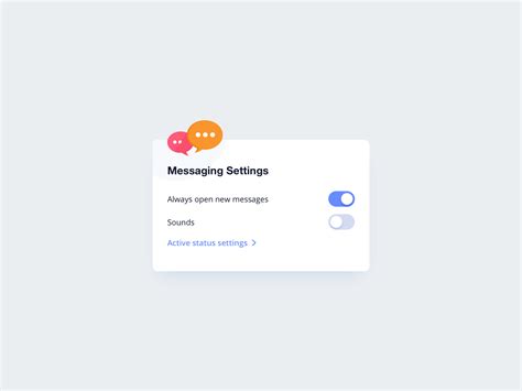 Messaging Settings UI Design By Ildiko Gaspar On Dribbble