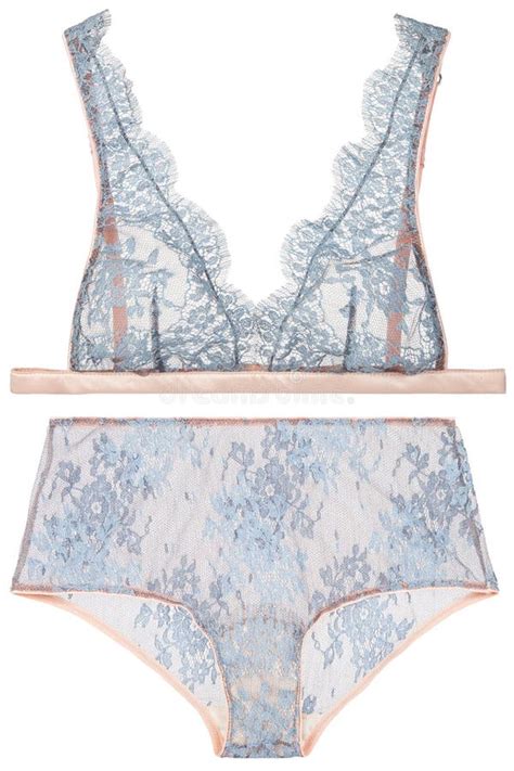 Blue Bra And Panties Woman Lingerie Stock Image Image Of Beauty
