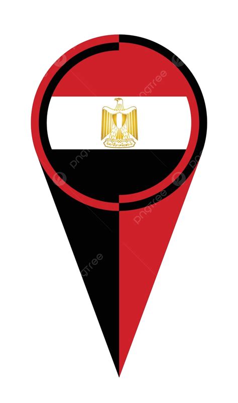 Egypt Map Pointer Location Flag Pointer Artwork Cartoon Vector Pointer