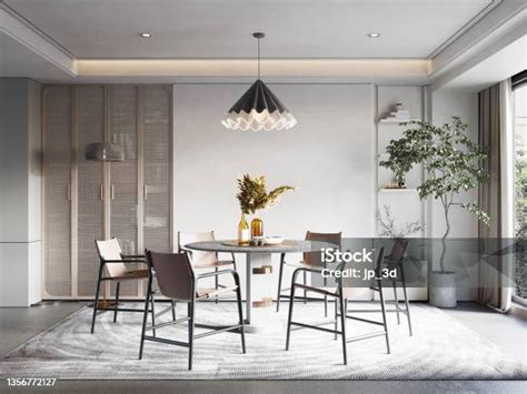 Mockup Dinding Ruang Makan Interior Foto Stok Unduh Gambar Sekarang