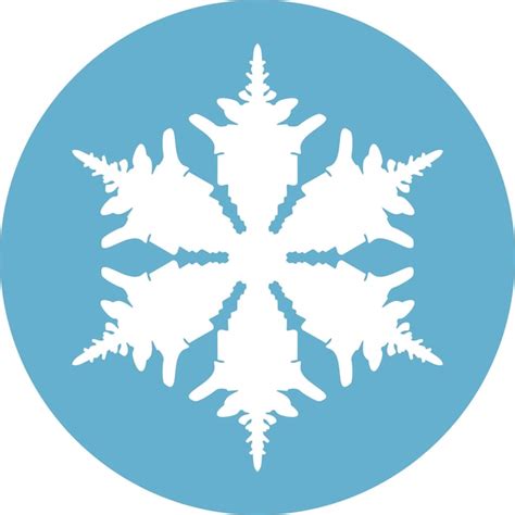 Icono De Copo De Nieve De Invierno Vector Premium