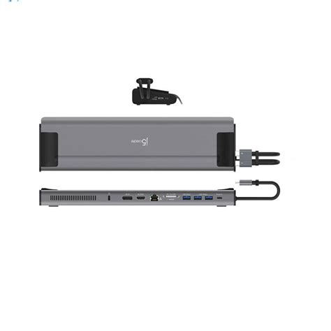 J5create JCD552 12 In 1 M 2 NVMe USB Type C Gen 2 Docking Station For