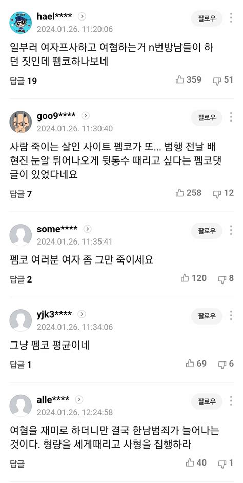 배현진 피습사건의 범인과 범행동기 정치시사 에펨코리아