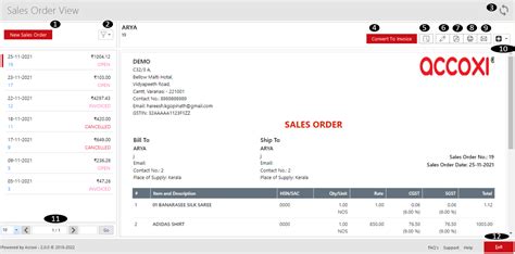 How To Create Sales Order Free Invoicing Software Accoxi