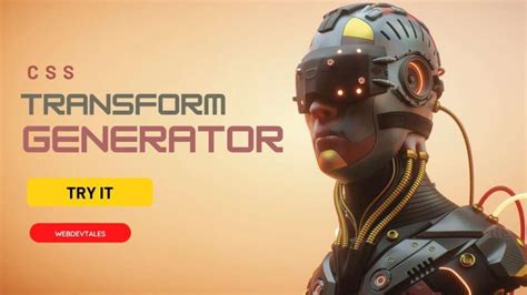CSS Transform Generator WebDevTales