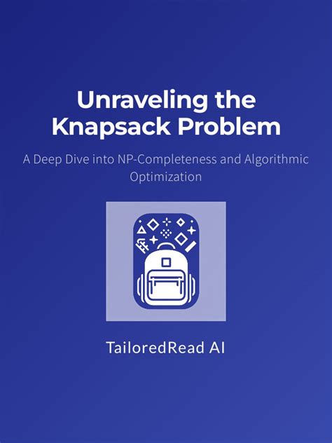 unraveling the knapsack problem book a deep dive into np completeness