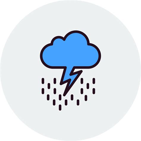 Thunder Vector Icon 19632354 Vector Art At Vecteezy