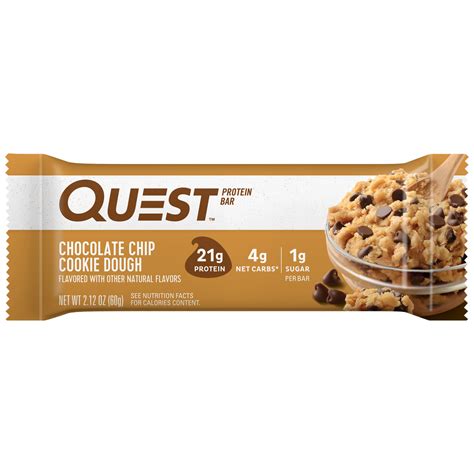 Chocolate Chip Cookie Dough Protein Bars Quest Nutrition