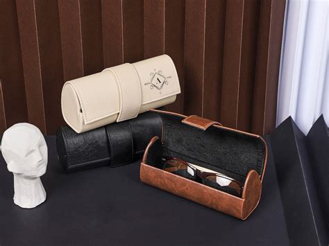 Personalized Leather Glasses Case Leather Glasses And Sunglass Case