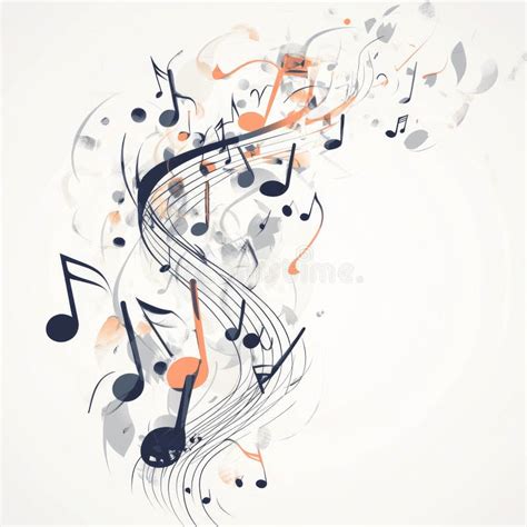 Vector Illustration Of Musical Notes And Clefs On A White Background