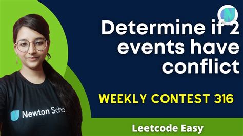2446 Determine If Two Events Have Conflict Leetcode Contest Easy