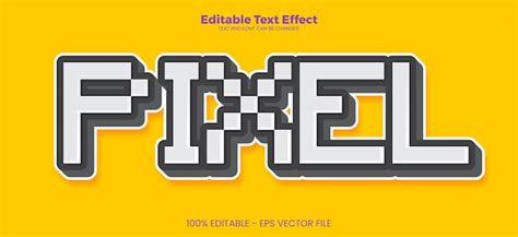 Premium Vector Pixel Editable Text Effect In Modern Trend Style