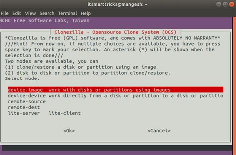 Install Clonezilla Disk Imaging Software In Ubuntu