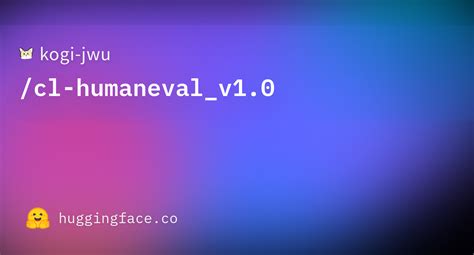 Kogi Jwucl Humanevalv10 · Datasets At Hugging Face