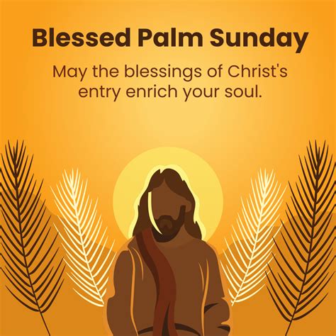 Free Palm Sunday Whatsapp Post Template To Edit Online