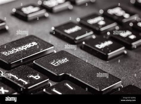 Accent Enter Backspace Button Of Keyboard Operation Action Choice Concept Stock Photo Alamy